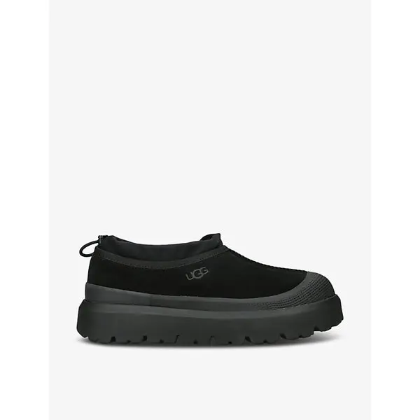 UGG Tasman Weather Suede Slippers - Black