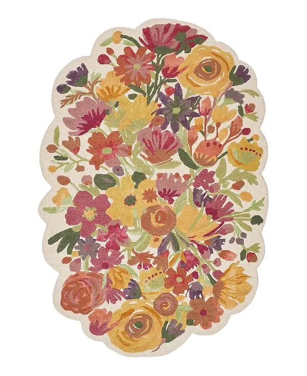SURYA Shindig 495701 Area Rug, 5' X 7'6 - Pink/beige