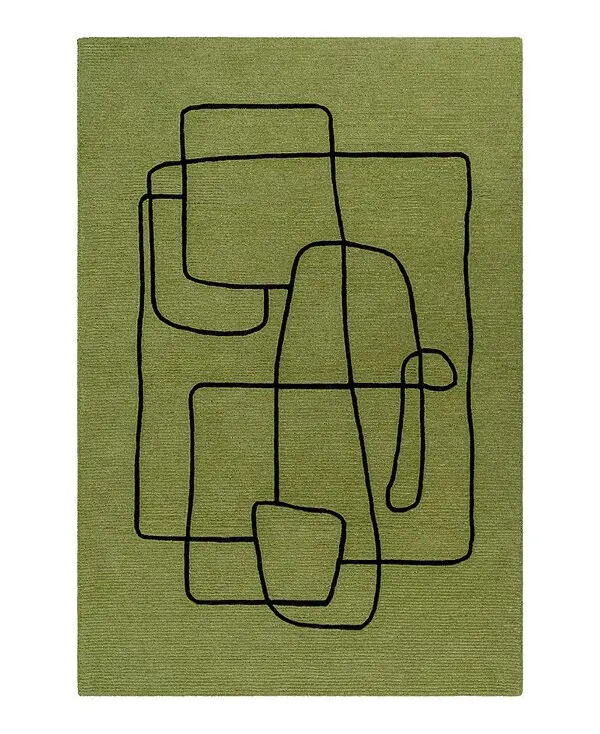 LIVABLISS Rossi 532326 Area Rug, 2' X 3 - Green/black