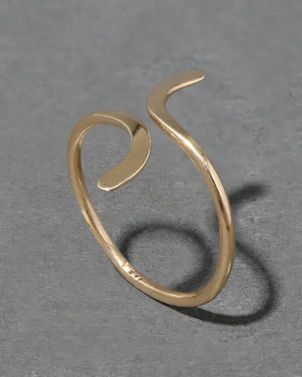 Alexis Bittar Vintage 14k Twisted Bypass Ring