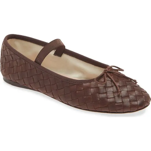 LOEFFLER RANDALL Leonie Mary Jane Ballet Flat - Espresso