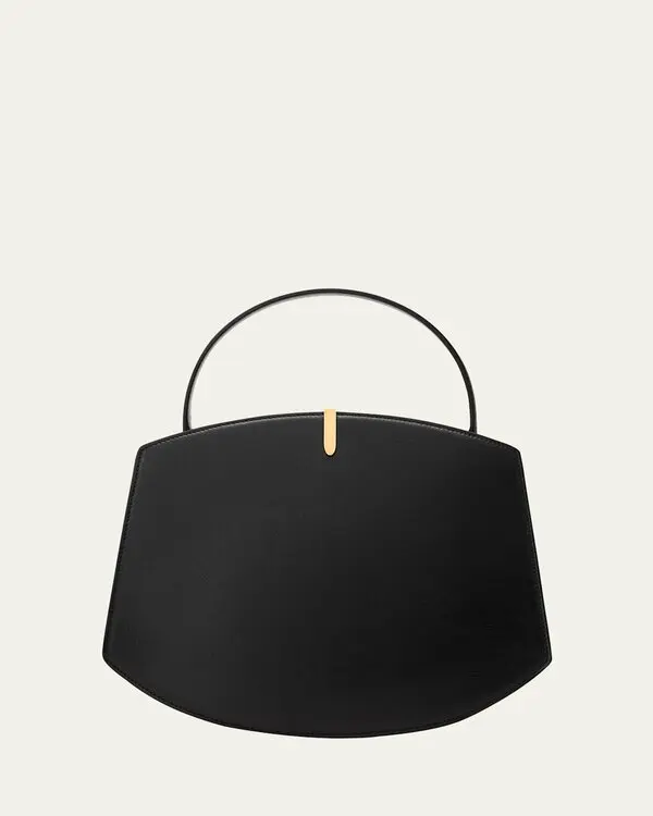 Savette The Florence Leather Top Handle Bag - Black