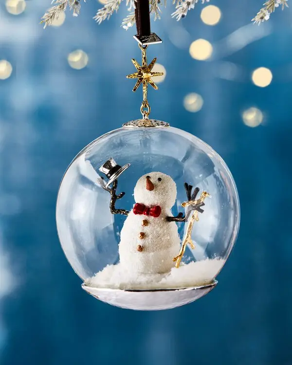 Michael Aram Snowman Globe Christmas Ornament