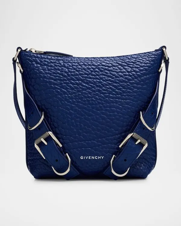Givenchy Voyou Small Leather Crossbody Bag - Saphir Blue
