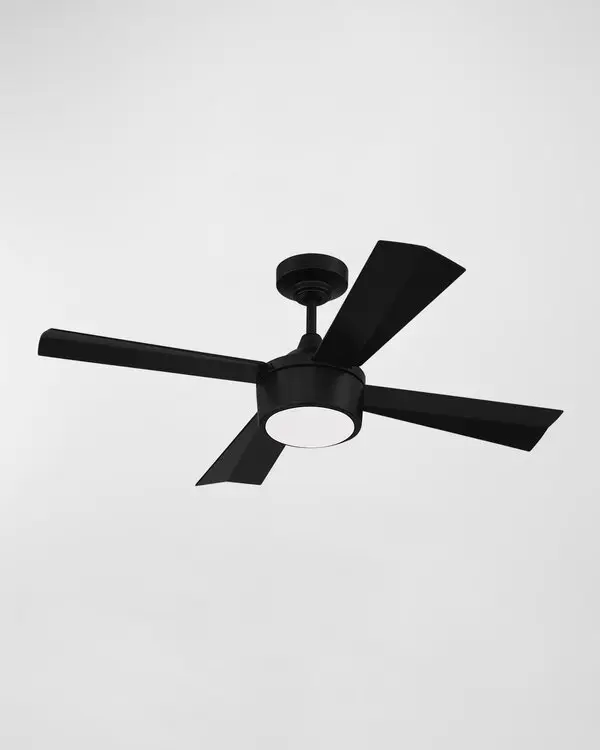 ELLINGTON Theo 42" Indoor/outdoor Ceiling Fan With Led Light Kit - Flat Black
