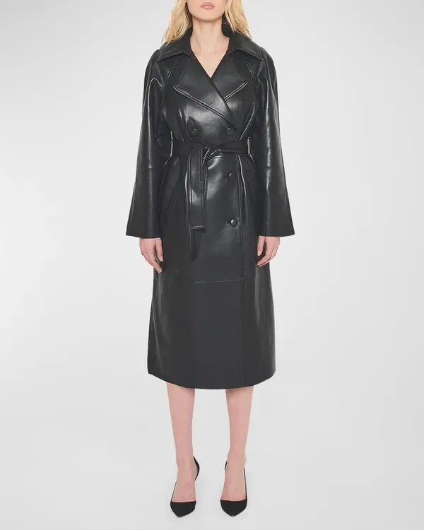 AS By DF Miller Recycled Leather Trench Coat