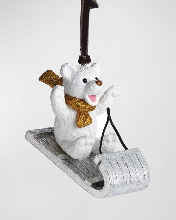 Michael Aram Sledding Teddy Bear Ornament