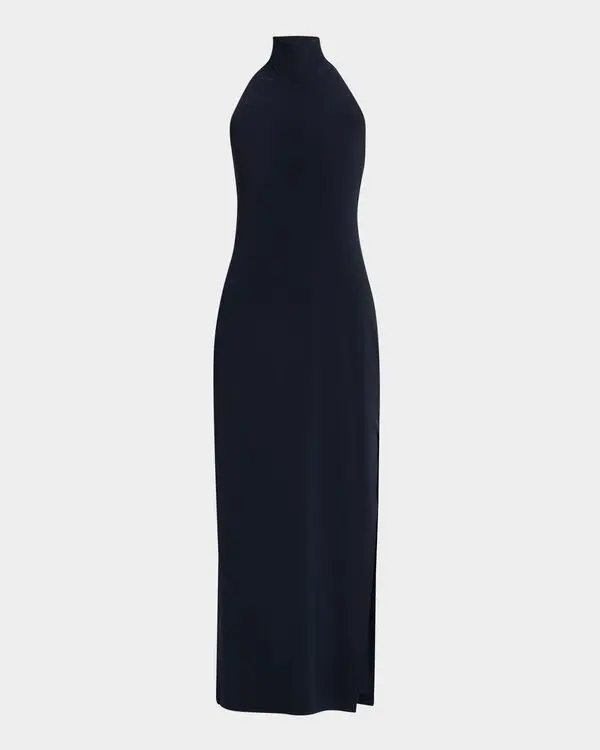 Norma Kamali Halterneck Gown - Pewter