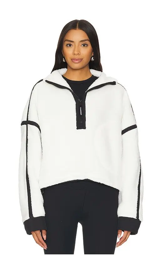 Free People Mountain High 1/2 Zip - White