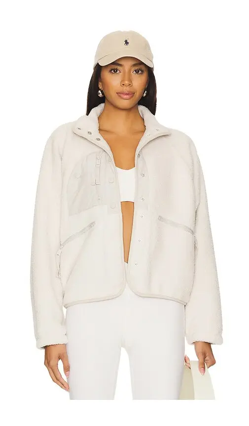 Free People Hit The Slopes Jacket - Muted Beige
