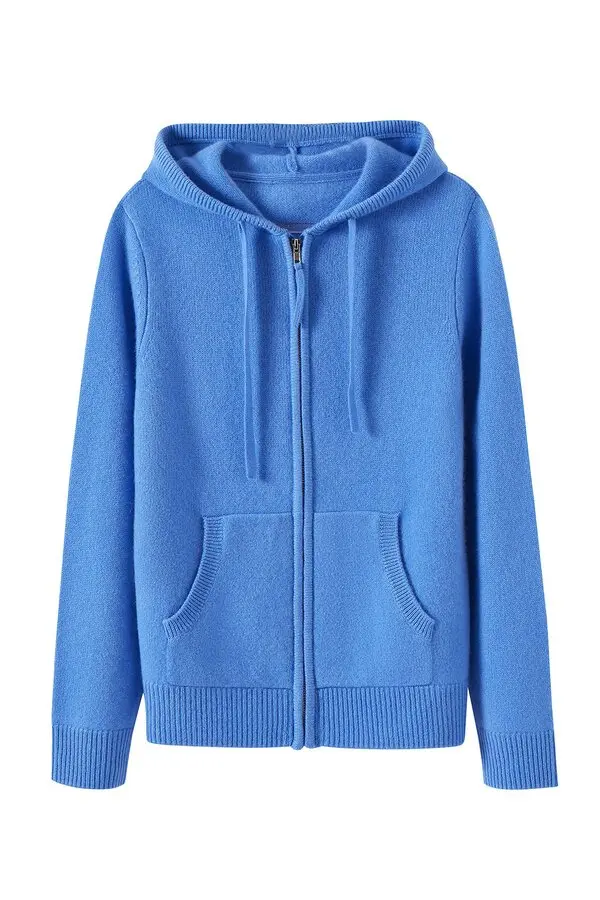 27 Miles Malibu Cashmere Zip Hoodie - Red
