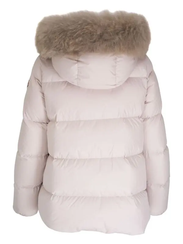 Moncler Laichefur Parka Coat - Neutrals