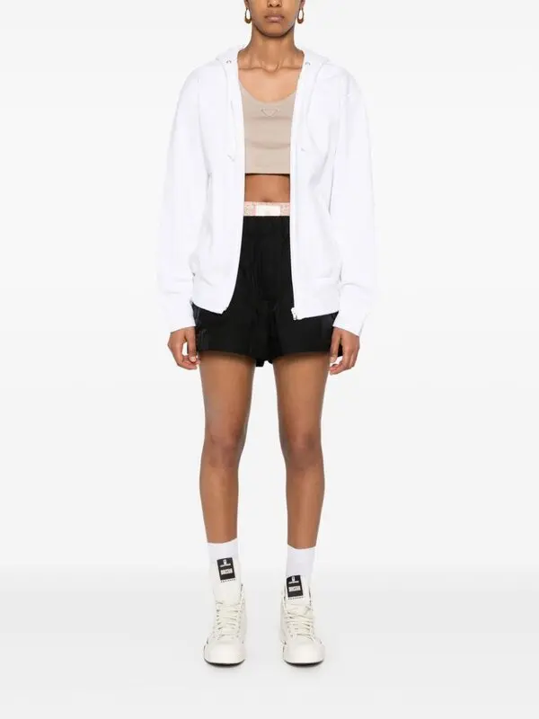 Play Comme Des Garcon Signature Heart-patch Hoodie - White