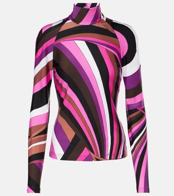 Emilio Pucci Iride Turtleneck Top