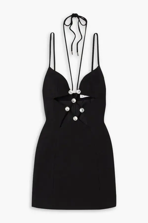 Area Star Cutout Mini Dress - Black - 65% Off | Editorialist