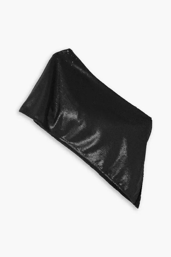 Gauge81 Moville Cropped One-shoulder Top - Black