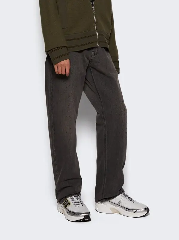 Givenchy Nfnty-52 Low Top Sneakers - Silver And White