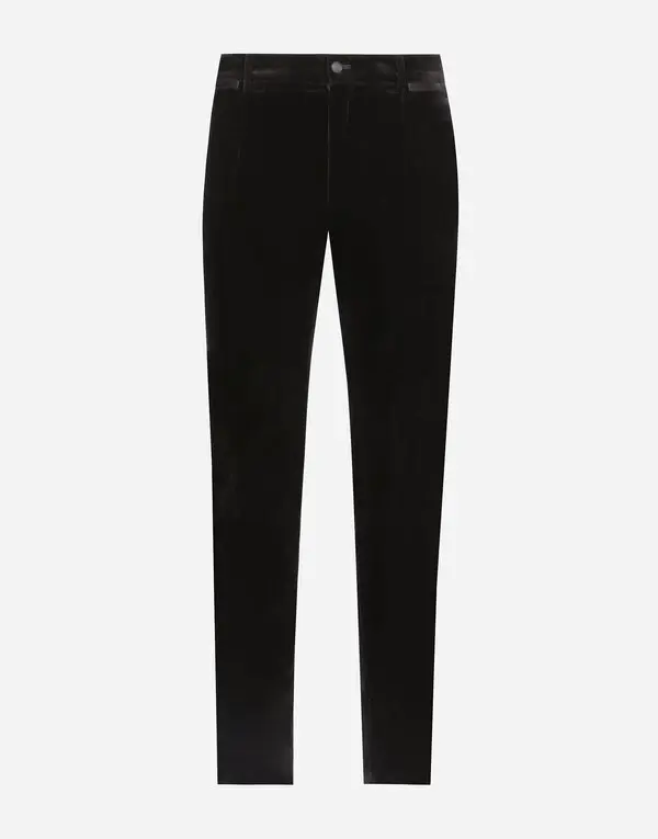 Dolce & Gabbana Classic Velvet Tuxedo Pants - Black