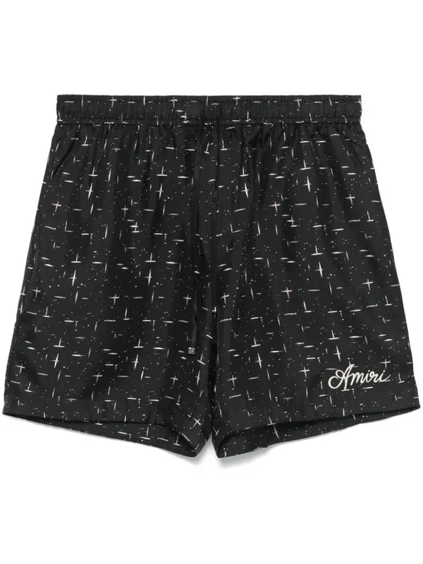 Amiri Abstract-print Deck Shorts