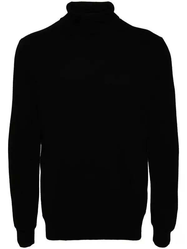 MAN ON THE BOON. On The Boon Cashmere Roll-neck Jumper - Black