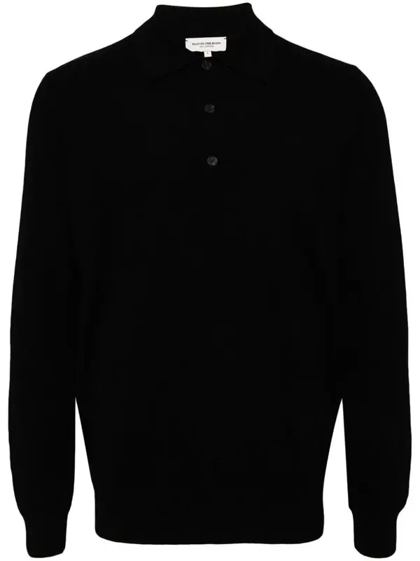 MAN ON THE BOON. On The Boon Cashmere Polo Jumper