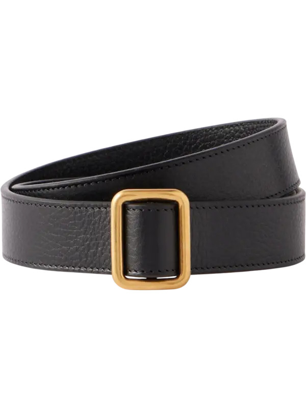 THE ROW Jin Textured-leather Belt