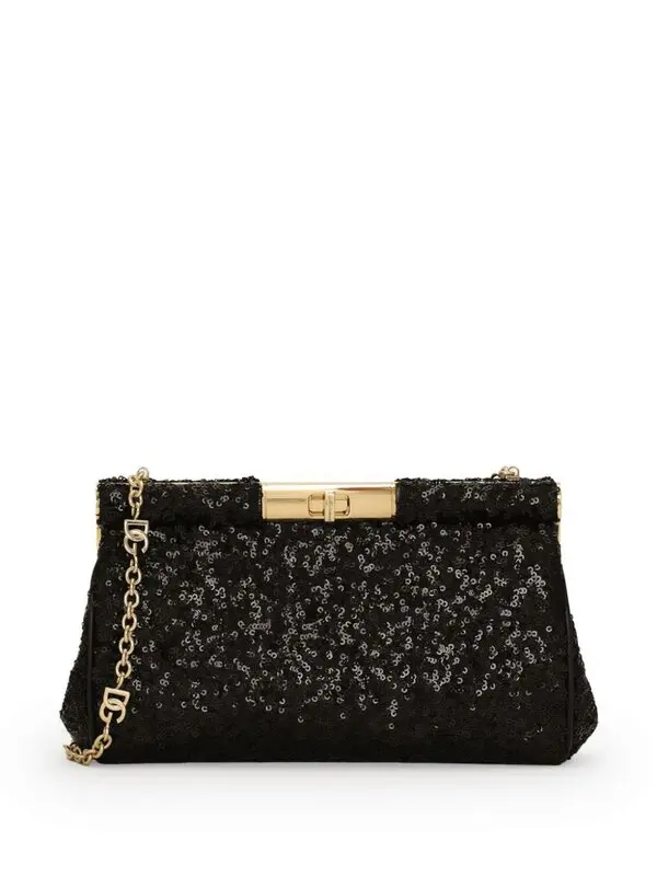 Dolce & Gabbana Sequined Clutch - Black