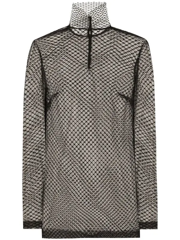 Dolce & Gabbana Mesh Blouse - Black