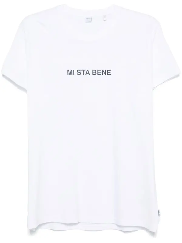 Aspesi Slogan-print T-shirt