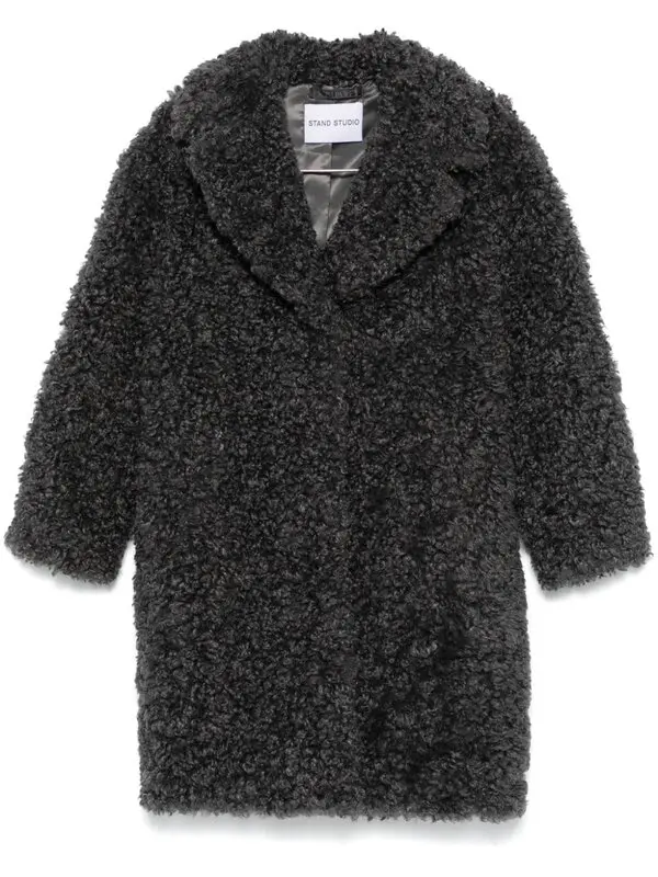 STAND STUDIO Camille Cocoon Coat - Grey