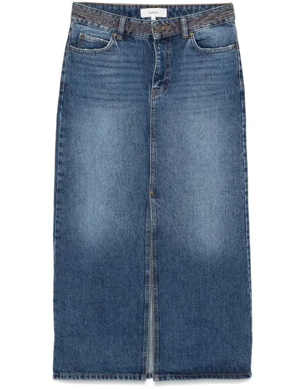 Ba&sh Matemática Midi Denim Skirt