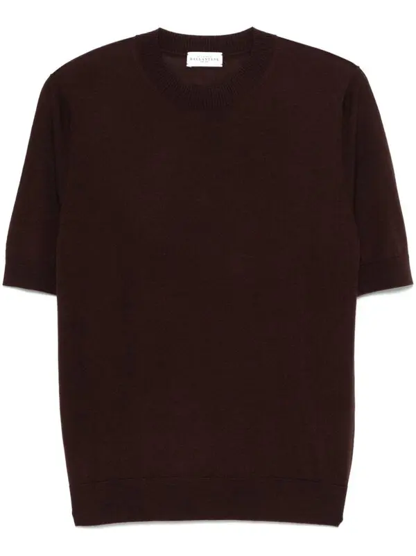 BALLANTYNE Fine-knit Wool T-shirt