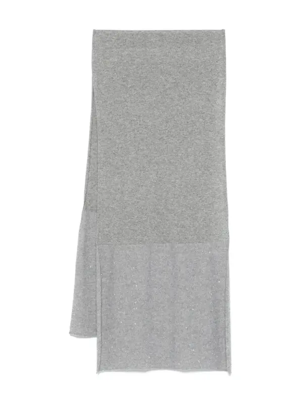 Fabiana Filippi Sequinned Scarf - Grey