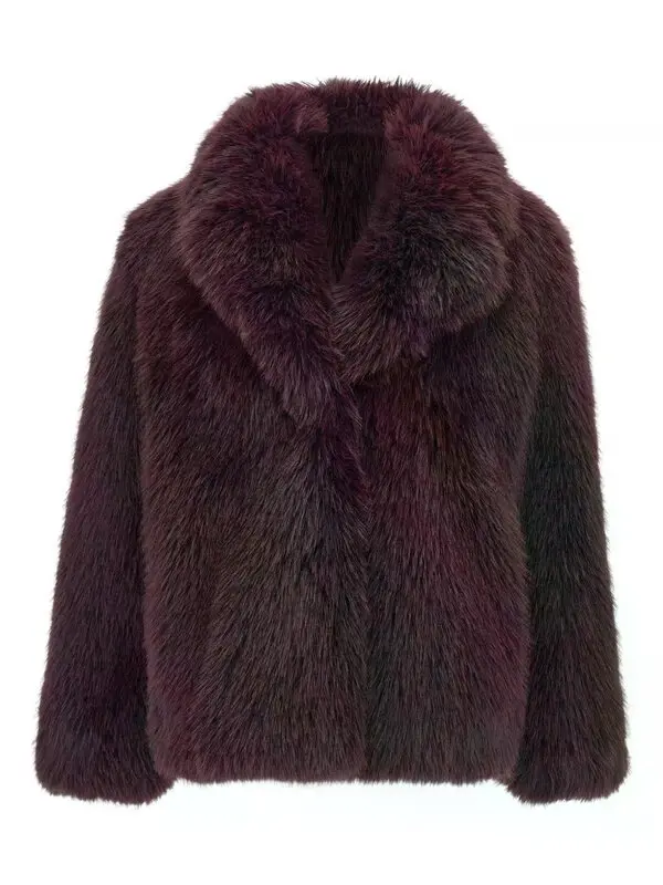 STAND STUDIO Hunter Faux Fur Jacket - Purple