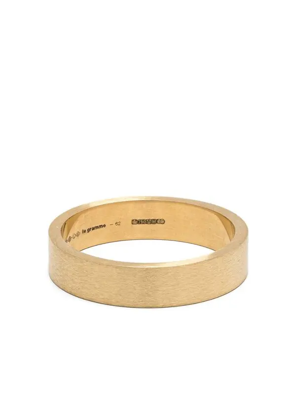 Le Gramme 18kt Yellow Ribbon Brushed Ring