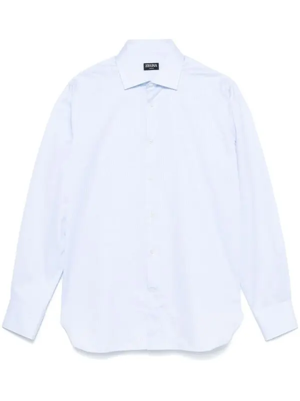 Zegna Striped Shirt - Blue