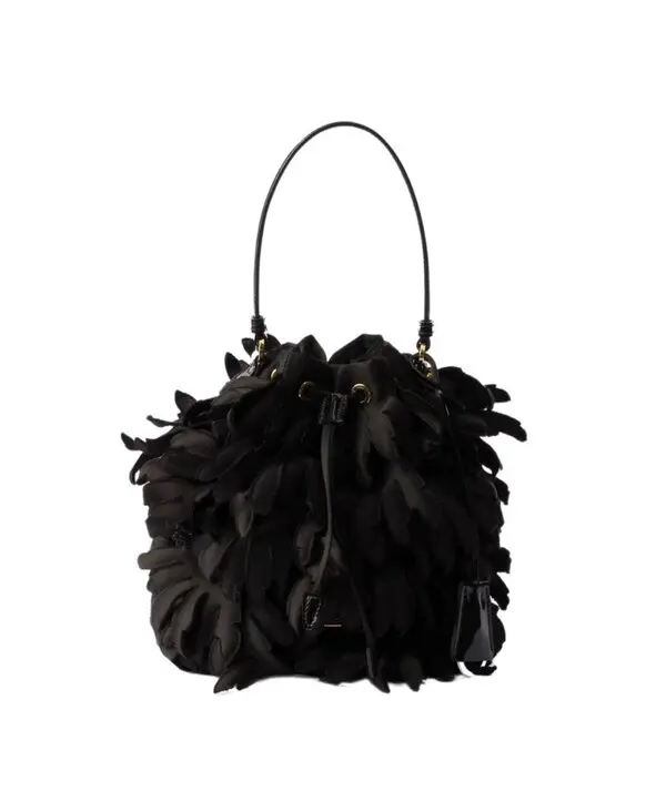 Prada Satin And Patent Leather Mini Bag