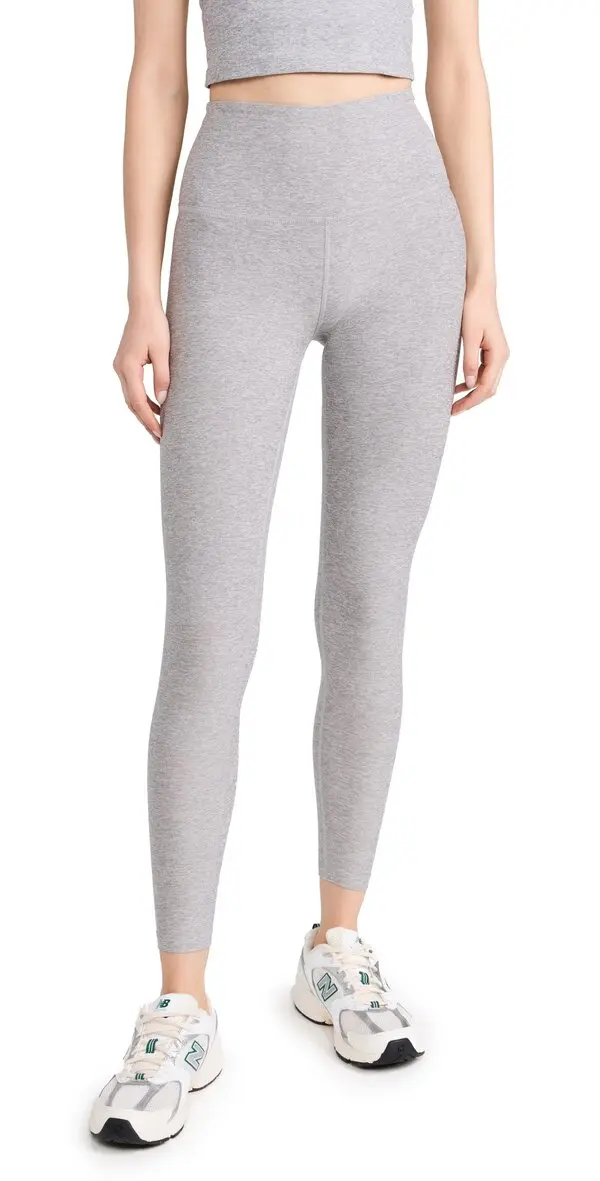 Beyond Yoga Spacedye Caught In The Midi High Waist Leggings - Silver Mist