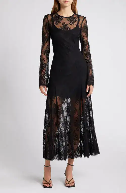 chinese dress ladies Anjelica Maxi Dress ~ Black Lace – Show Me Your Mumu main image 0