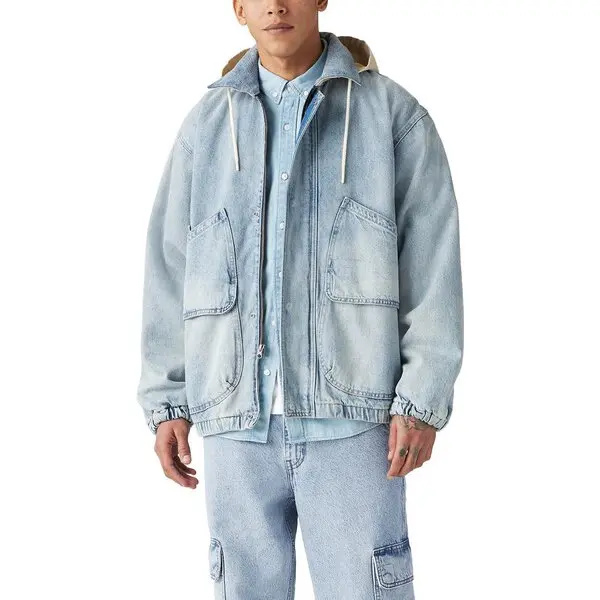 LEVI'S Duboce Oversize Hooded Denim Work Jacket