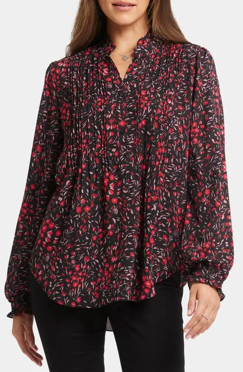 NYDJ Pleat Front Tunic Top