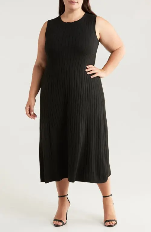 strapless open back dress The Power I Hold V-Neck Ribbed Knit Dress in Summer Coral main image 1