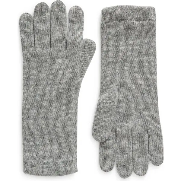 Johnstons Of Elgin Cashmere Gloves - Light Grey