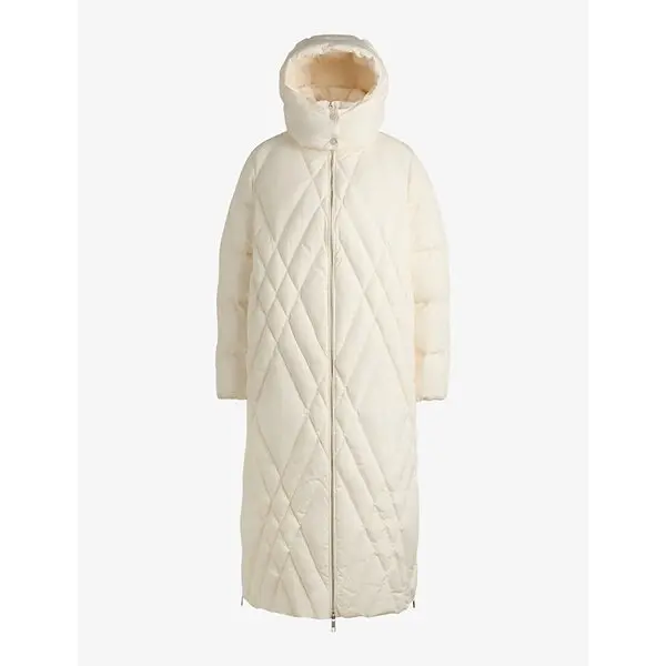 Hugo Boss Diamond-quilted Hooded Shell-down Coat