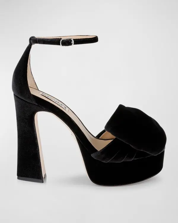 Badgley Mischka Alora Platform Sandals - Black