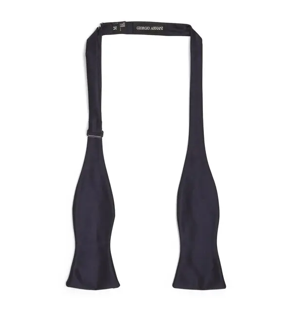 Giorgio Armani Silk Bow Tie - Blue
