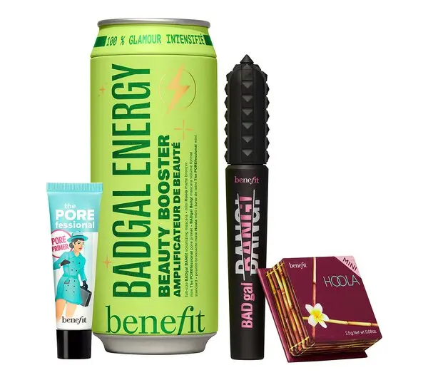BENEFIT COSMETICS Badgal Energy Mascara, Pore P Rimer & Bronzer