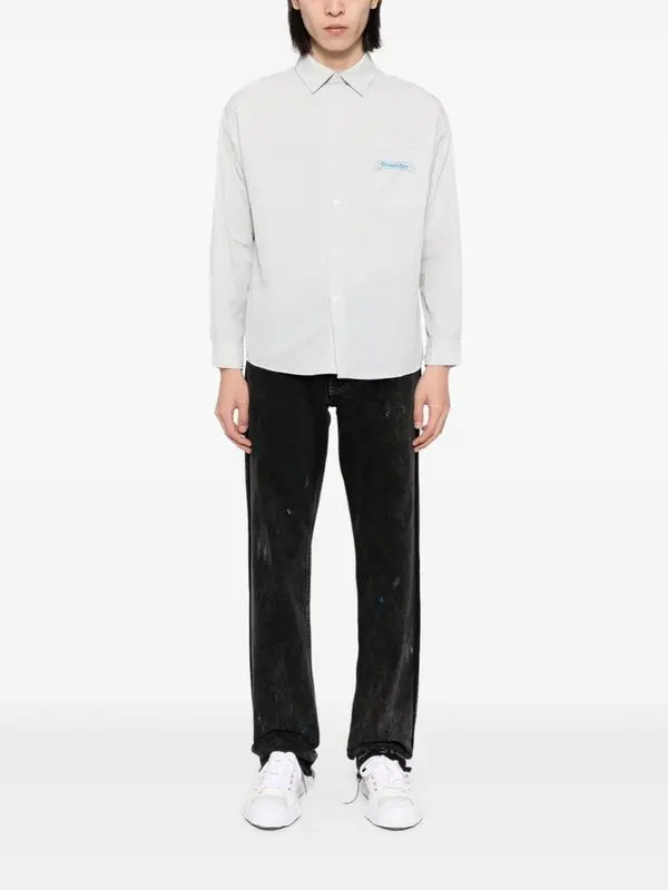 GROUND ZERO Gothic Logo-print Shirt