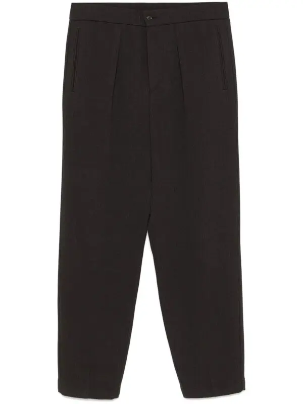 Giorgio Armani Ribbed Trousers - Brown