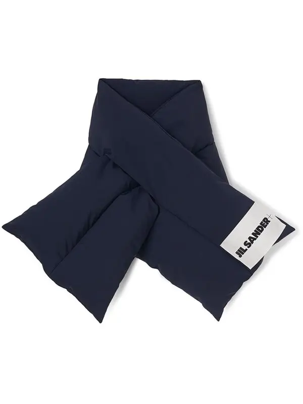 JIL SANDER Down Scarf - Blue